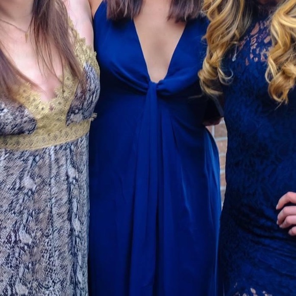 Boohoo | Dresses | Dark Blue Maxi | Poshmark